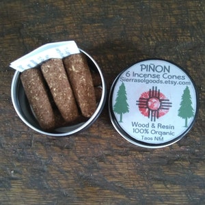 Piñon Incense Cones-piñon Resin-piñon Wood-herbal Root-hand - Etsy
