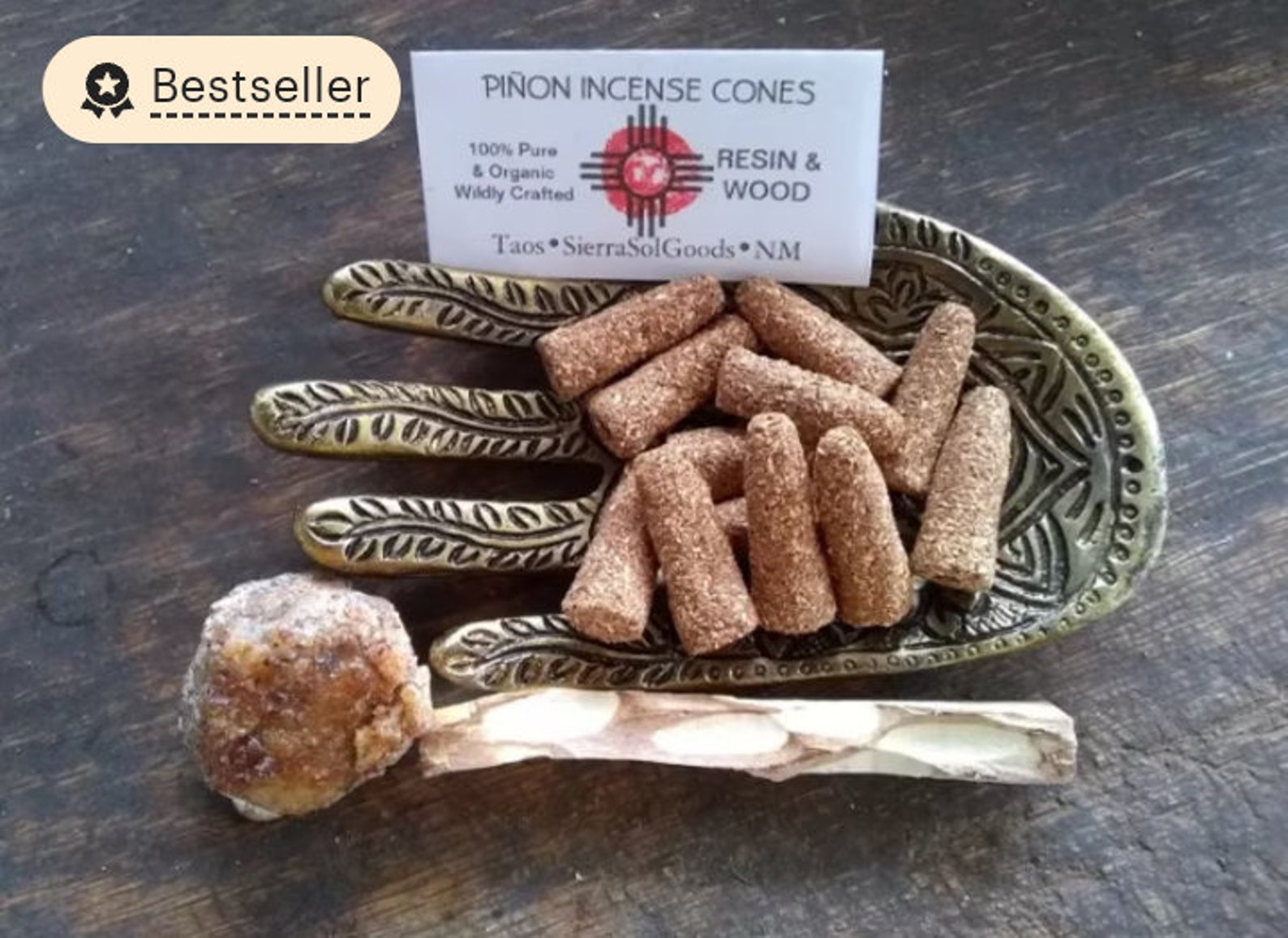 Piñon Incense Cones-piñon Resin-piñon Wood-hand Rolled-100% All Natural ...