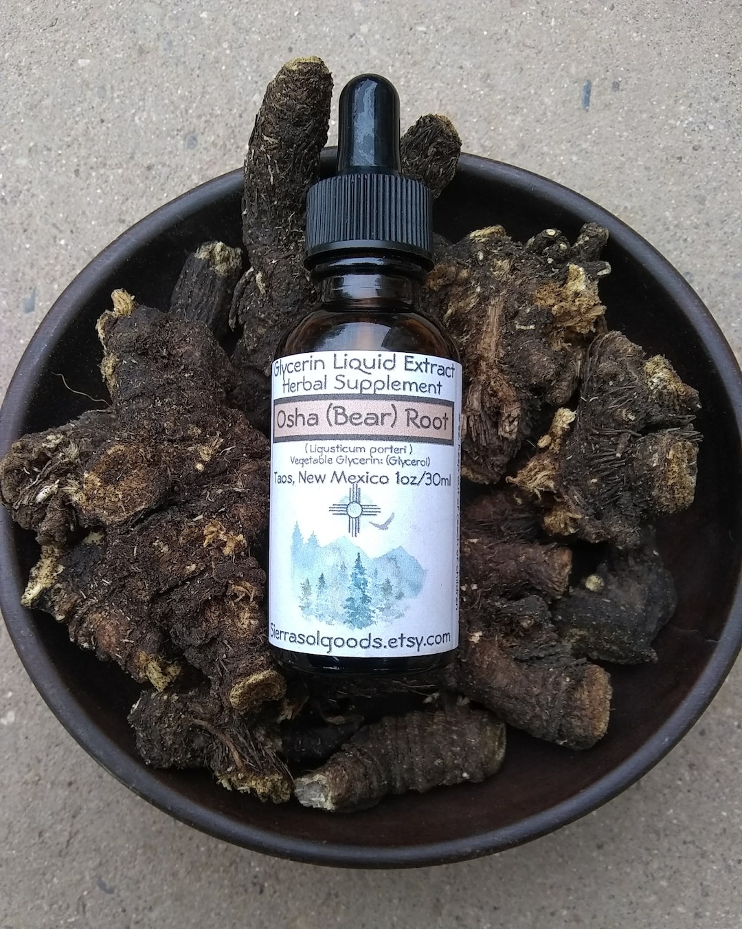 Osha Root Extract-bear Root-glycerin Liquid Extract-taos - Etsy