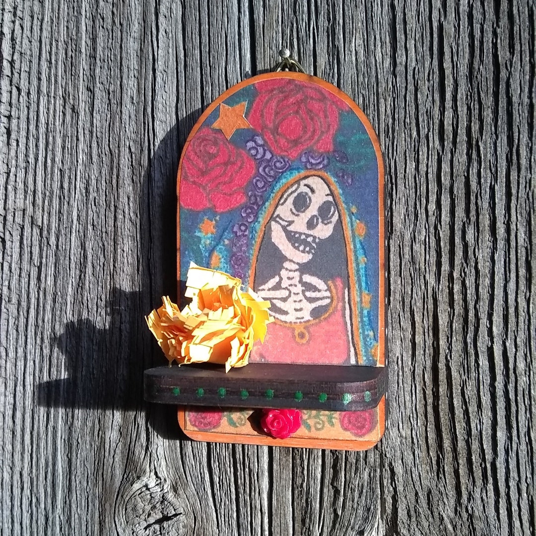 Wall Hanging-altar Ofrenda-day of the Dead-dia De Los Muertos-skeleton ...