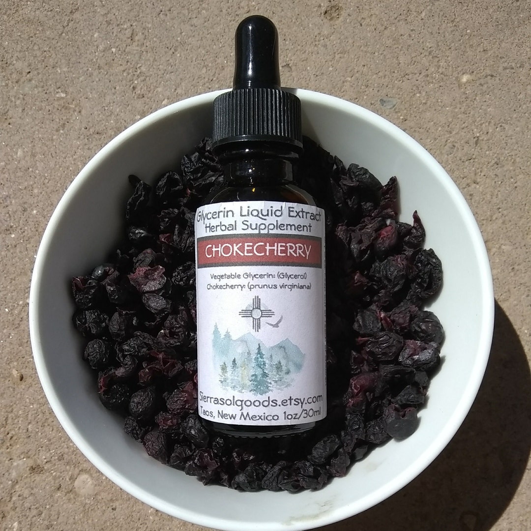 Chokecherry Extract-wild Crafted-glycerin Liquid Extract-taos Nm-1oz - Etsy
