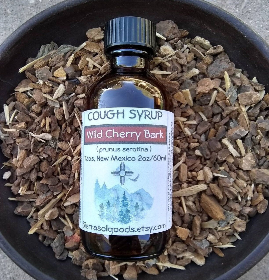 Wild Cherry Bark Cough Syrup-taos New Mexico-2oz - Etsy