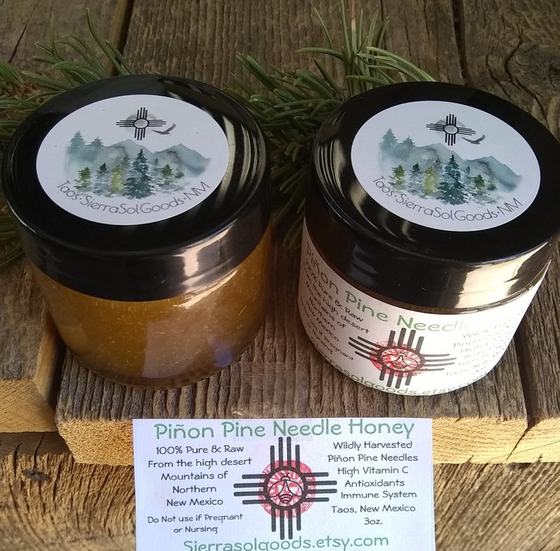 Honey-piñon Pine Needle Honey-pine Needles-100% Pure & Raw-new - Etsy