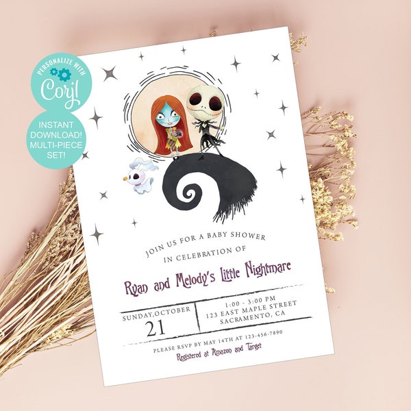 Nightmare Before Christamass Baby Shower - Etsy
