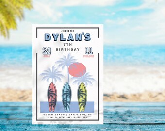 Beach Birthday Invitation Sand Invitation Sand Invite Sand - Etsy