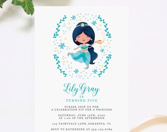 Disney Aladdin Party Invitation Disney Aladdin Birthday Party ...