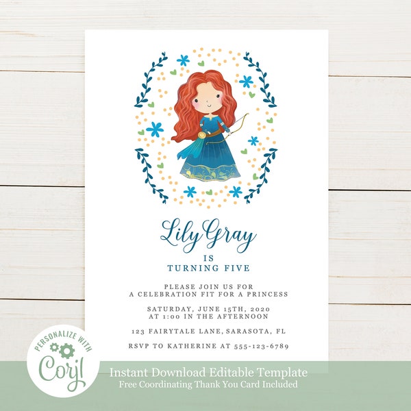 Brave Princess Birthday Party - Etsy