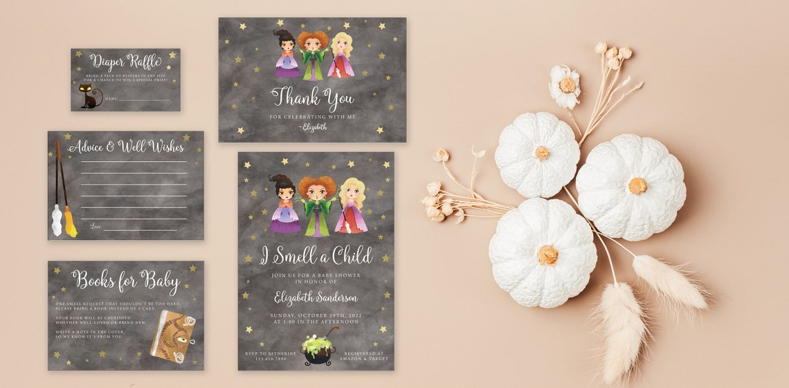 DIY Hocus Pocus Baby Shower Party Pack Hocus Pocus Baby - Etsy