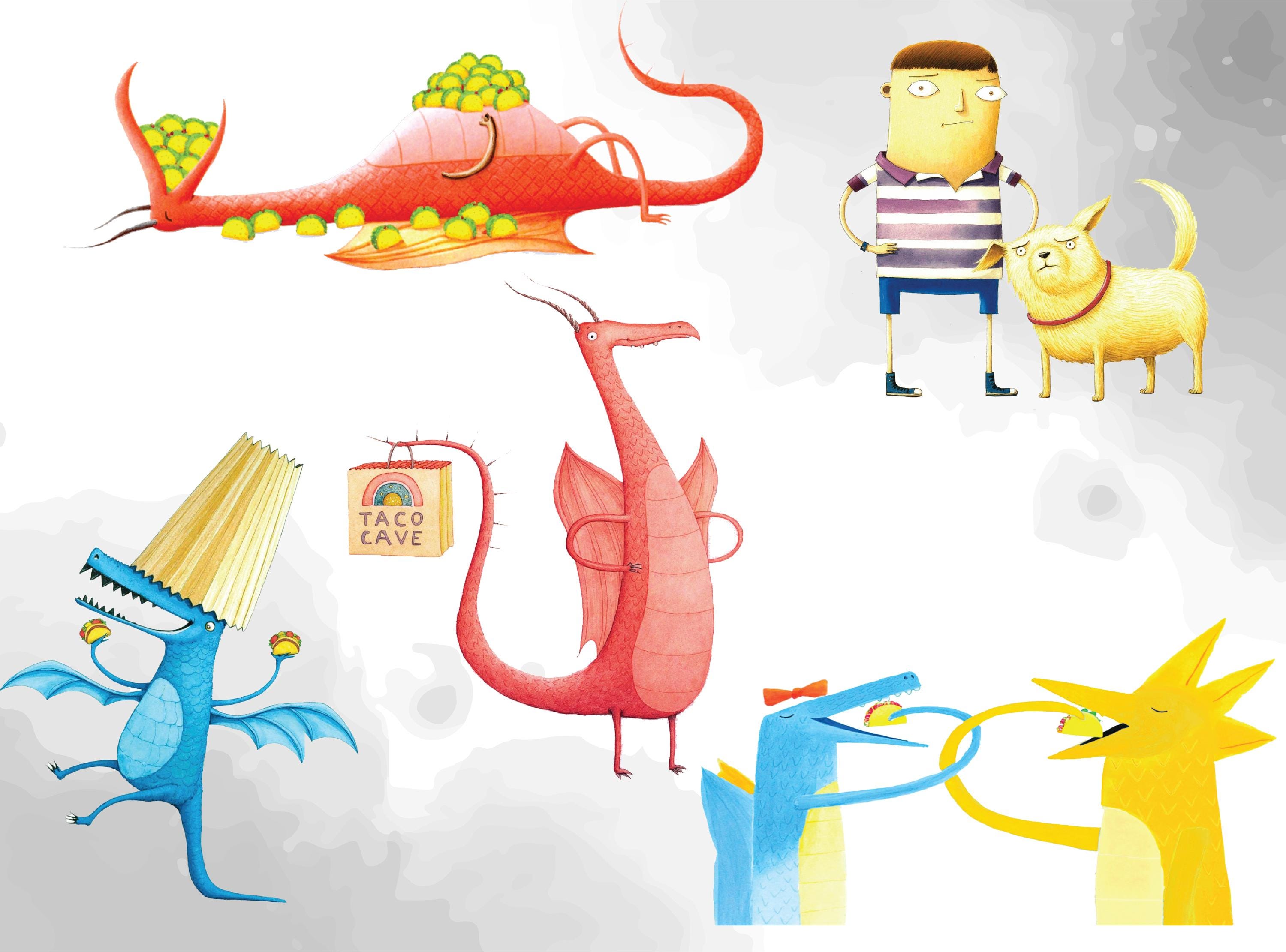 Dragons Love Tacos Clipart Bundle - Dragons Love Tacos PNG Instant ...