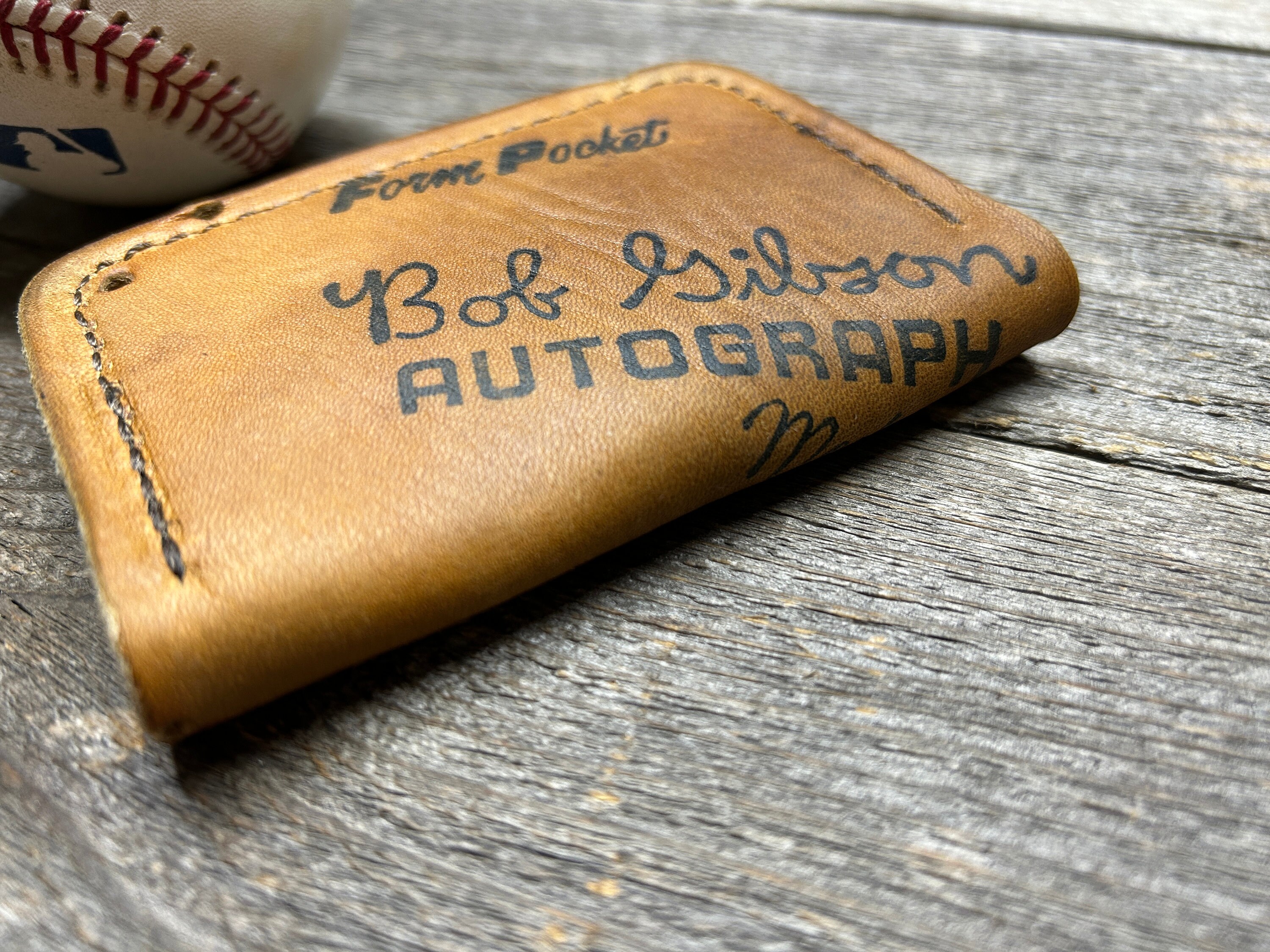 Vintage Spalding Bob Gibson Baseball Glove Wallet - Etsy