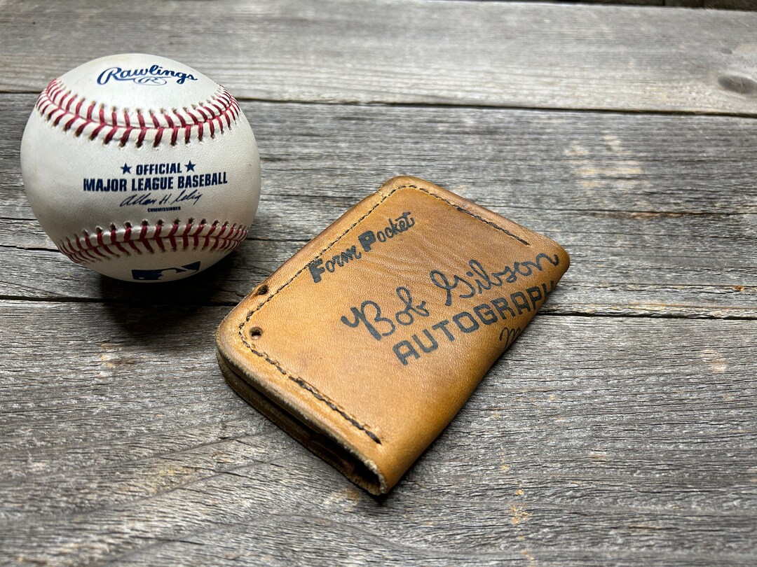 Vintage Spalding Bob Gibson Baseball Glove Wallet! - Etsy