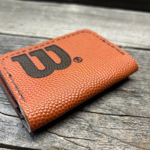 NEW STYLE!! Horween (wilson) NBA Basketball Leather Wallet!! - Etsy