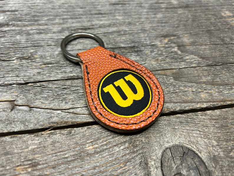 New Item Wilson/horween NBA Basketball Leather Key Chain - Etsy