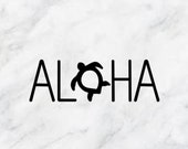 Aloha Vinyl Decal Hawaiian Word | Etsy