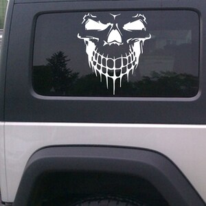 Skull Vinyl Decal Sticker-window Decal-windshield Decal - Etsy