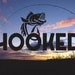 Fishing Vinyl Decal-hooked-sticker - Etsy