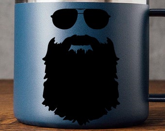 Beard Decal Sticker - Etsy