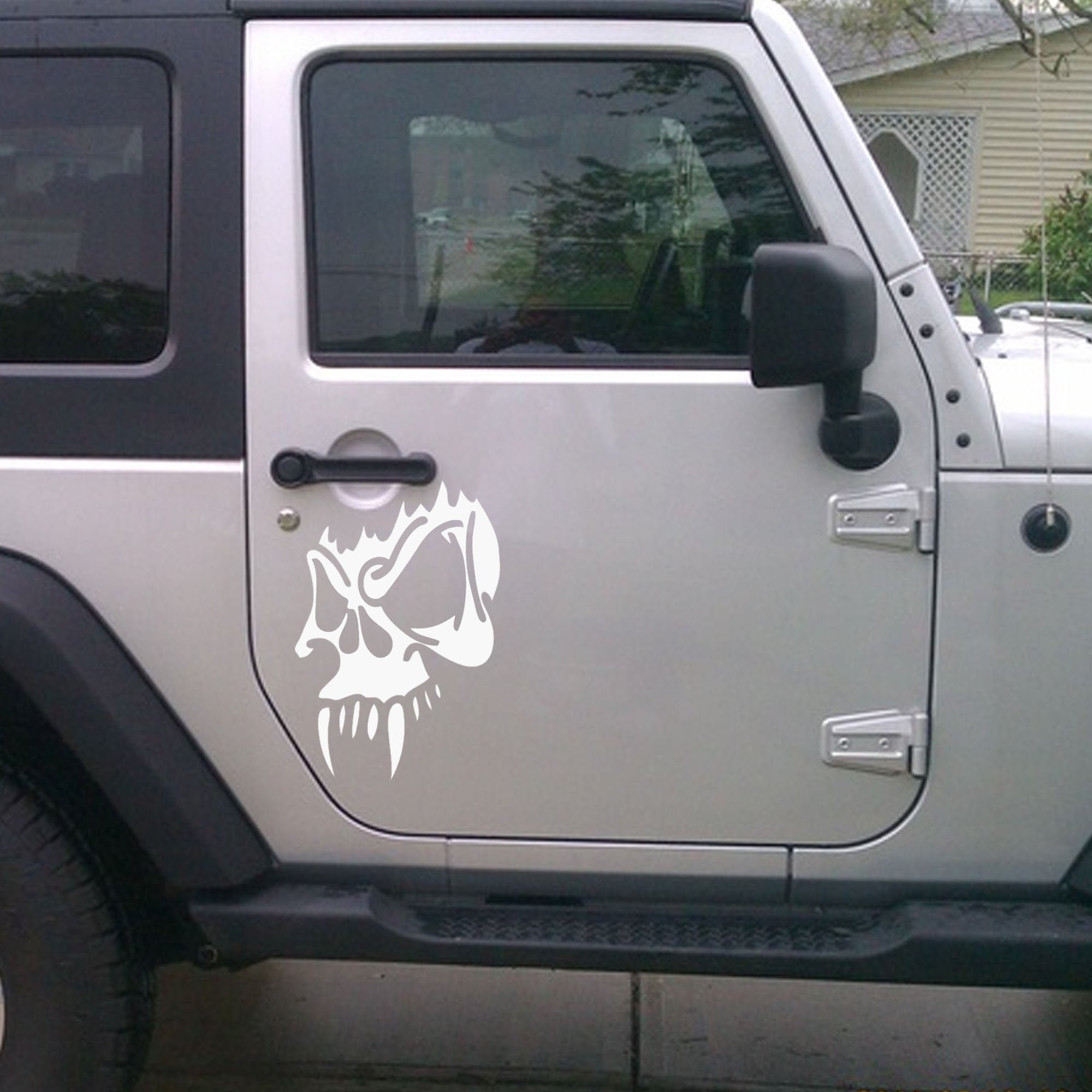 Skull Vinyl Decal Sticker-window Decal-windshield Decal - Etsy