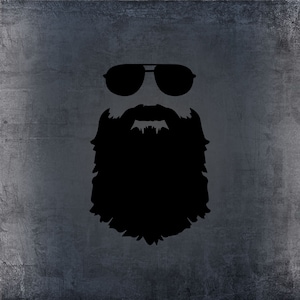 Beard Decal Sticker - Etsy