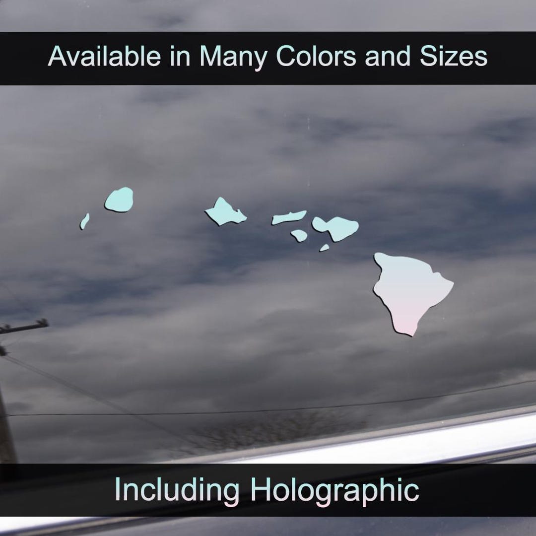 Hawaiian Islands Decal Sticker: Waterproof Car/laptop Polynesian Decal ...