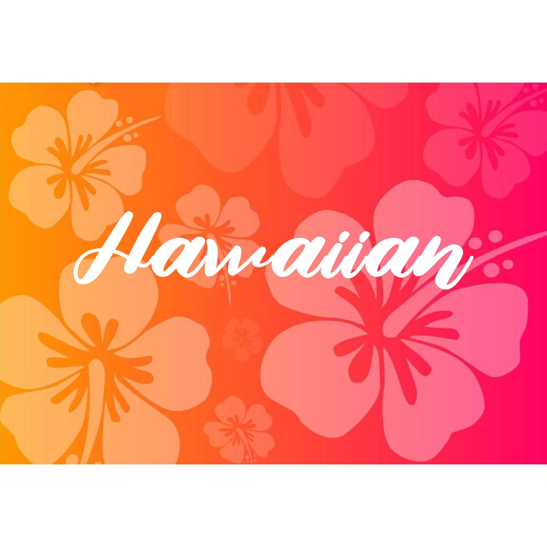Hawaiian Island Car Decal Sticker - Etsy