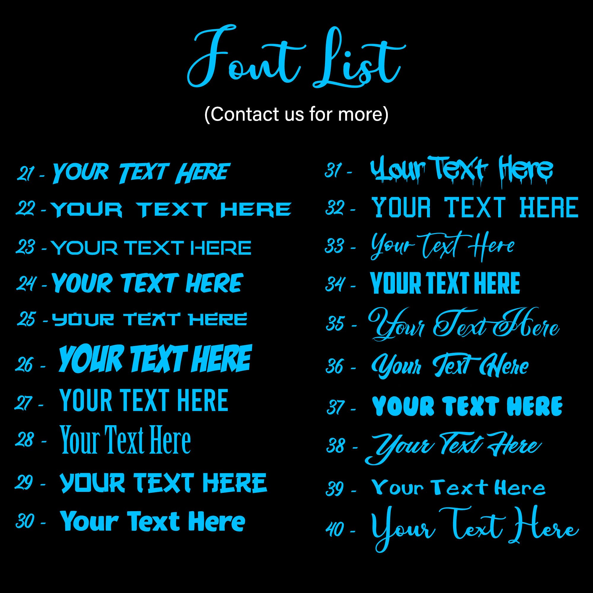 Custom Windshield Decal-lettering Decals-image Decals-number - Etsy