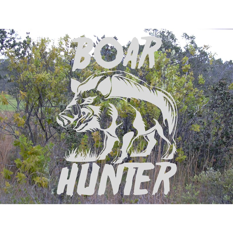Boar Hunter Vinyl Decal - Etsy