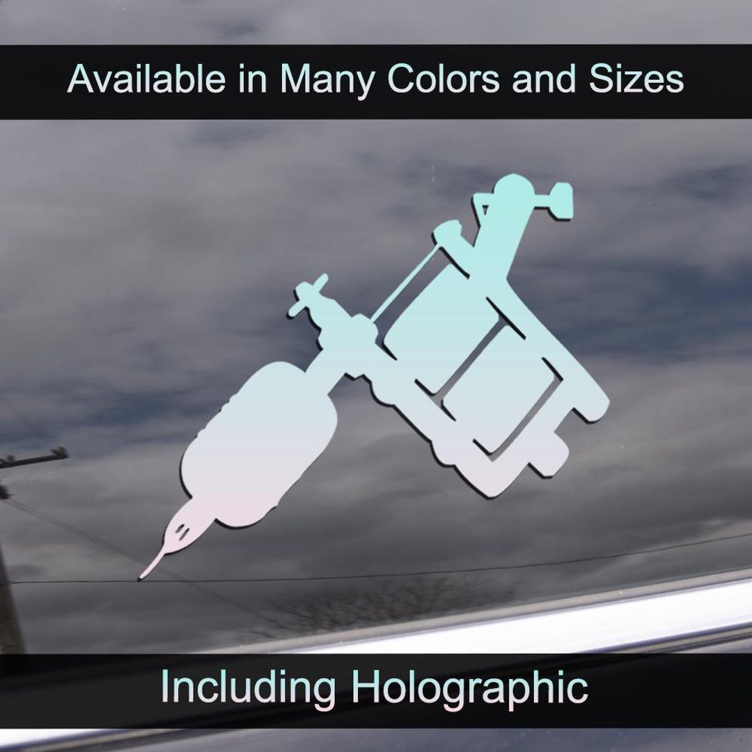 Tattoo Machine Decal Tattoo Sticker for Car Decal for Truck Outdoor ...