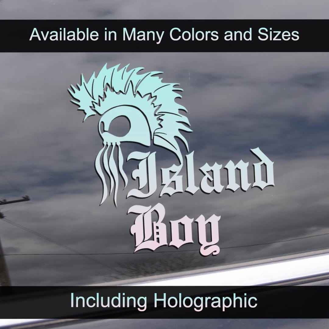 Island Boy Vinyl Decal: Hawaiian Polynesian Ikaika Sticker - Etsy