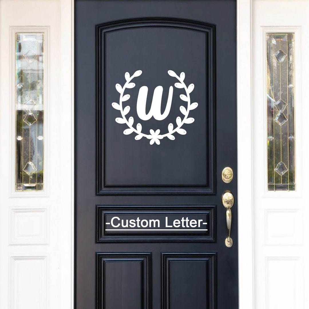 Monogram Letter Vinyl Decal - Etsy