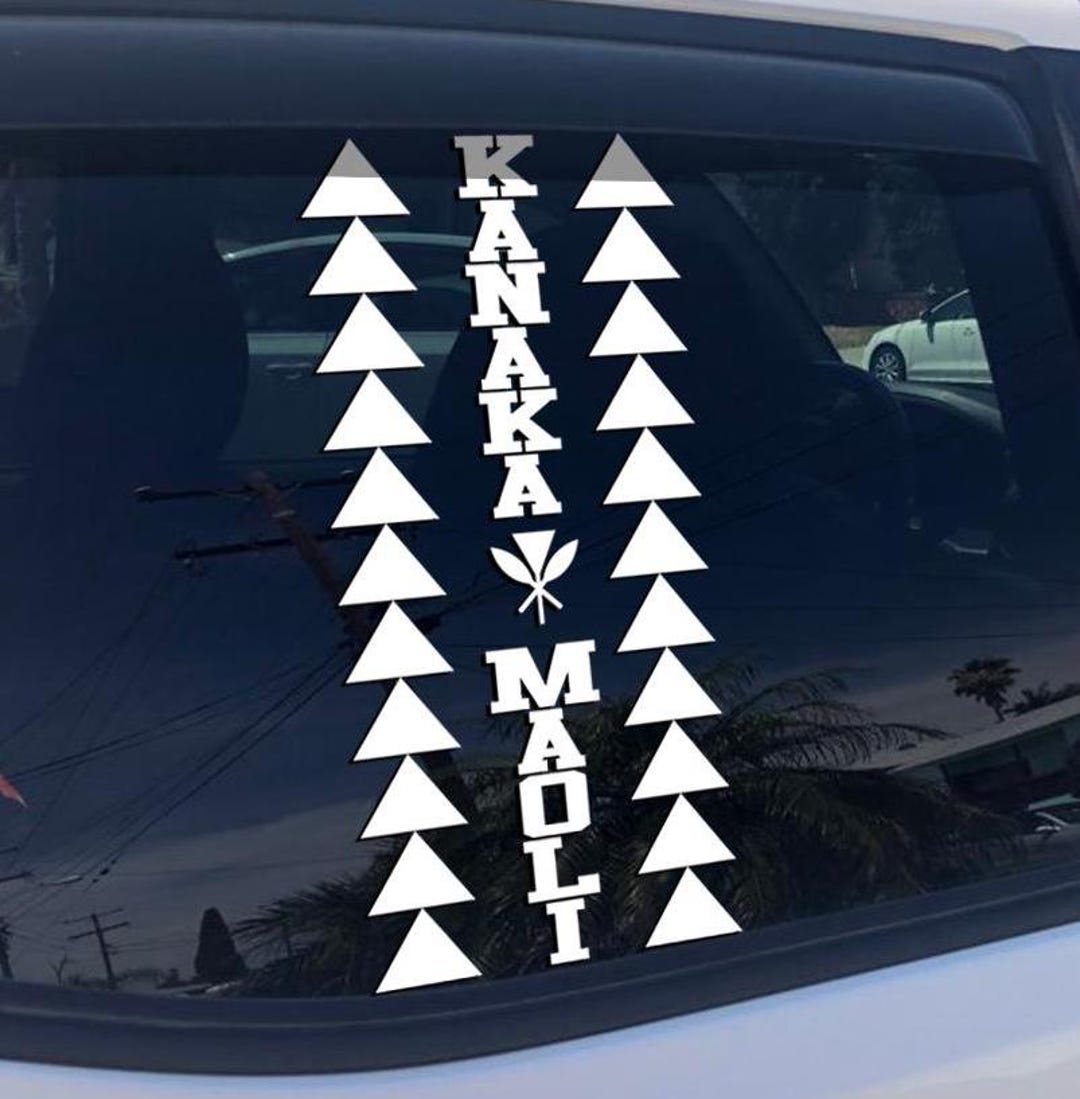 Kanaka Maoli Vinyl Decal: Hawaiian Tribal Sticker - Protection ...