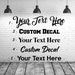 Custom Decal Lettering Decals Image Decals - Etsy