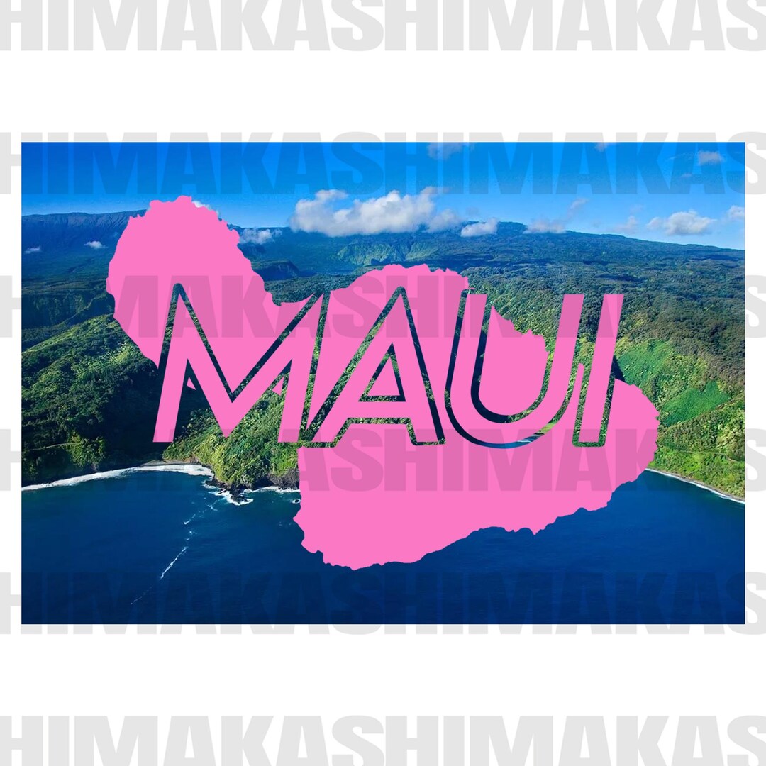 Maui Hawaii Vinyl Decal: Waterproof Car, Truck, Window Sticker - Etsy