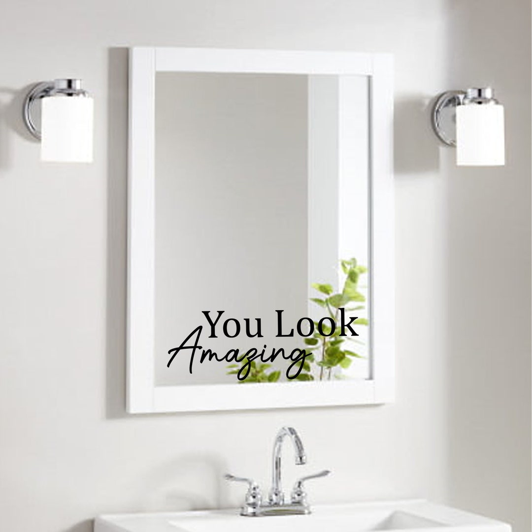 Mirror Vinyl Decal Lettering Decals Insperational Quote - Etsy