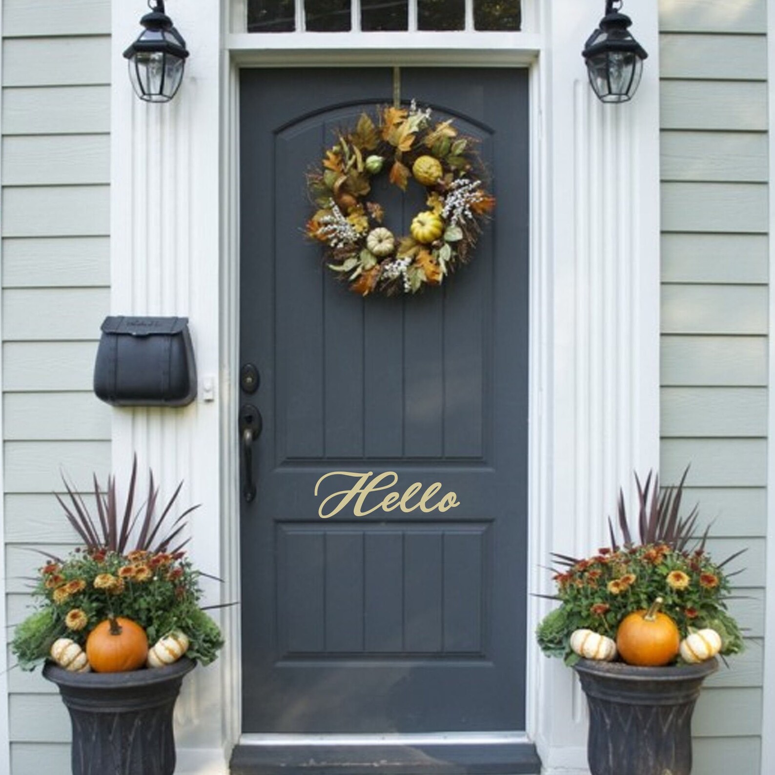 Front Door Vinyl Decal Lettering Decals Image Decals - Etsy