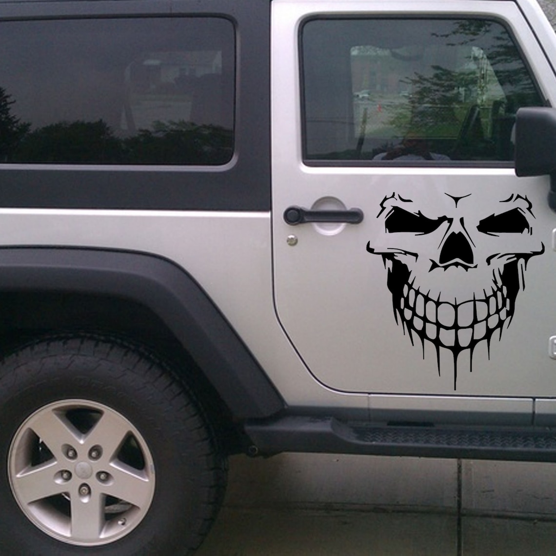 Skull Vinyl Decal Sticker-window Decal-windshield Decal | Etsy