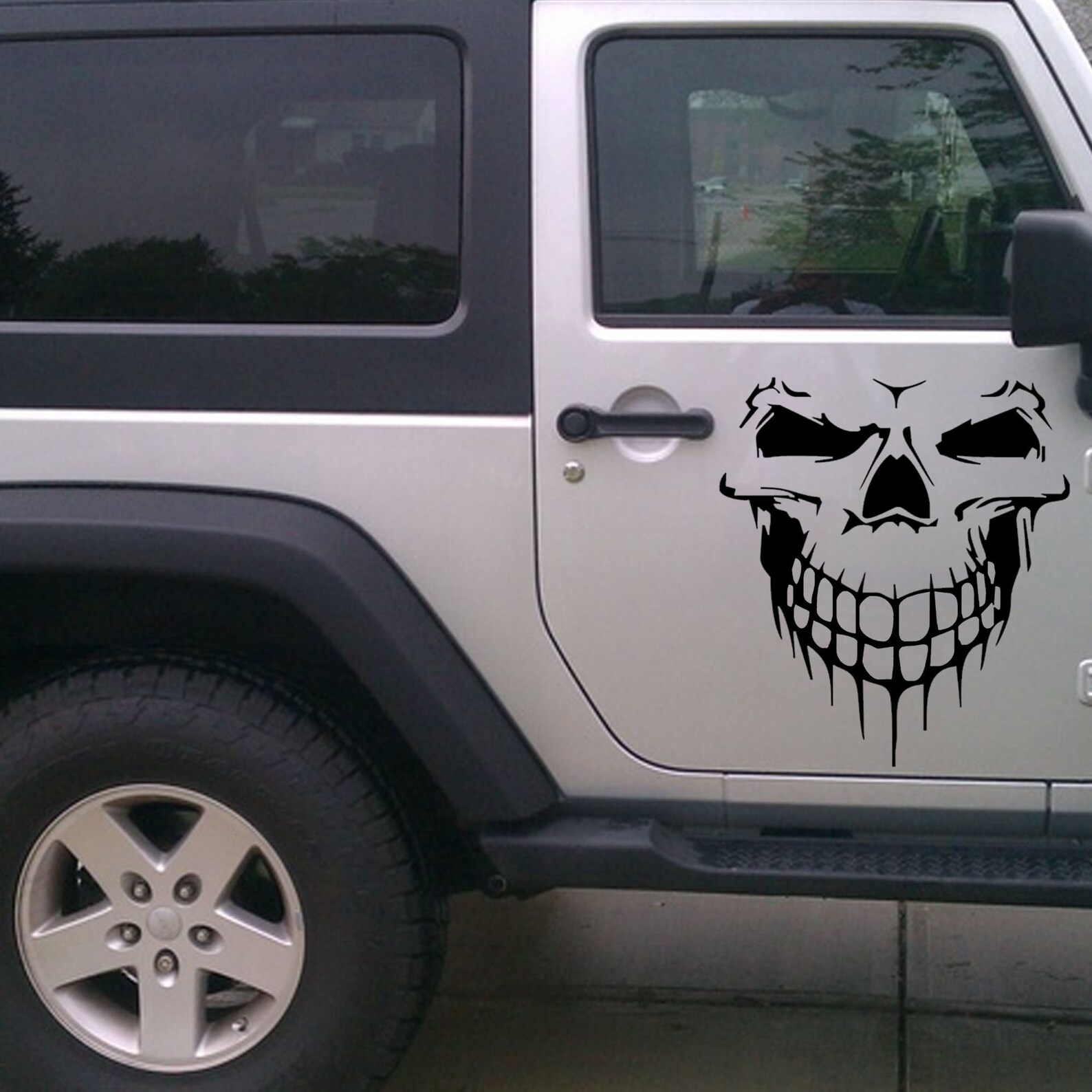 Skull Vinyl Decal Sticker-window Decal-windshield Decal | Etsy