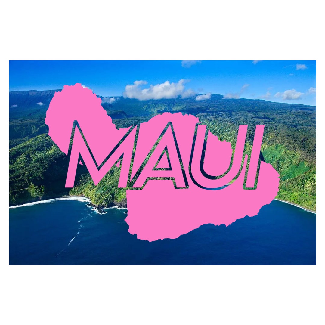 Maui Vinyl Decal - Etsy