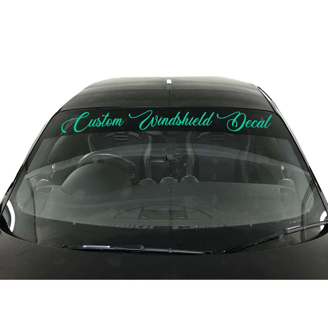 Custom Car Windshield Vinyl Decal: Truck, SUV, RV - Etsy