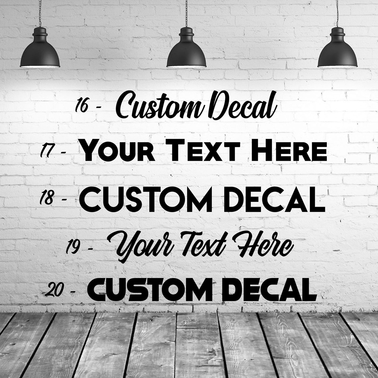 Custom Decal Lettering Decals Image Decals | Etsy