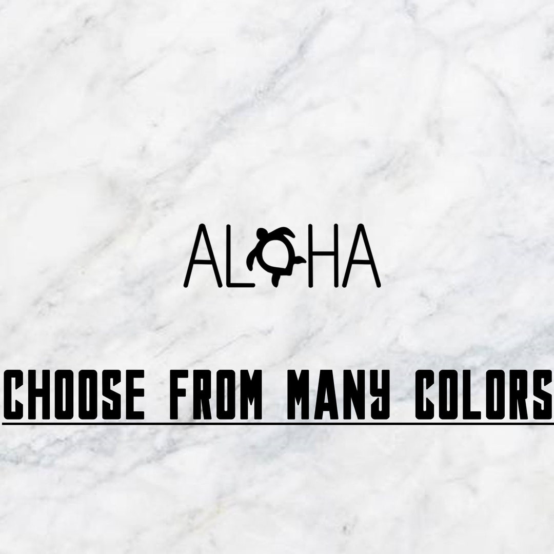 Aloha Vinyl Decal Hawaiian Word - Etsy