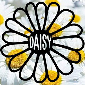 Daisy Flower Name Vinyl Decal-sticker-custom - Etsy