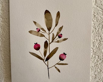 Spindle Tree Print - Etsy