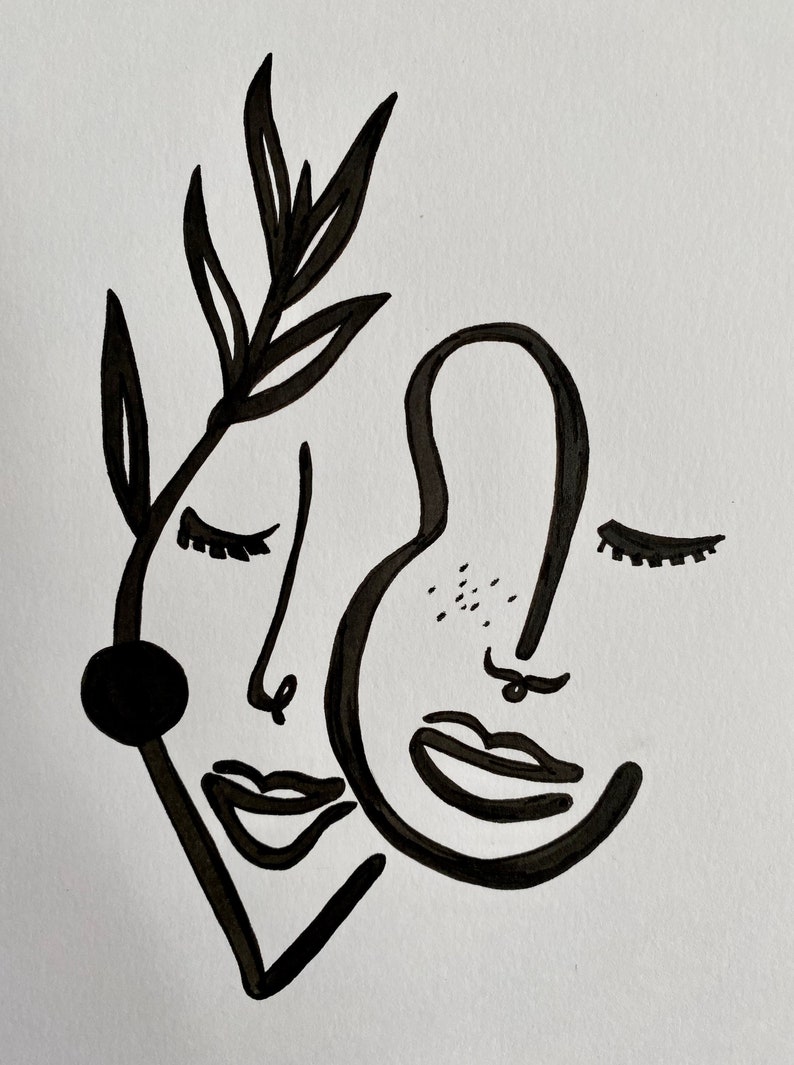 Agápe Original Handmade Drawing / NOT A PRINT / Love / - Etsy