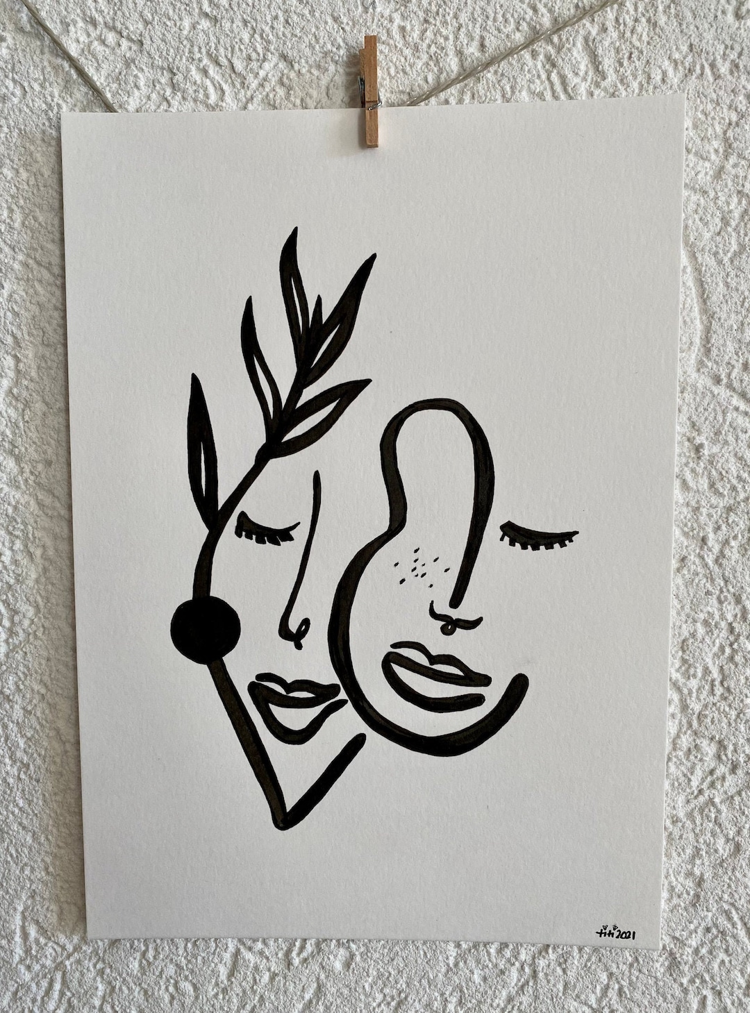 Agápe Original Handmade Drawing / NOT A PRINT / Love / - Etsy