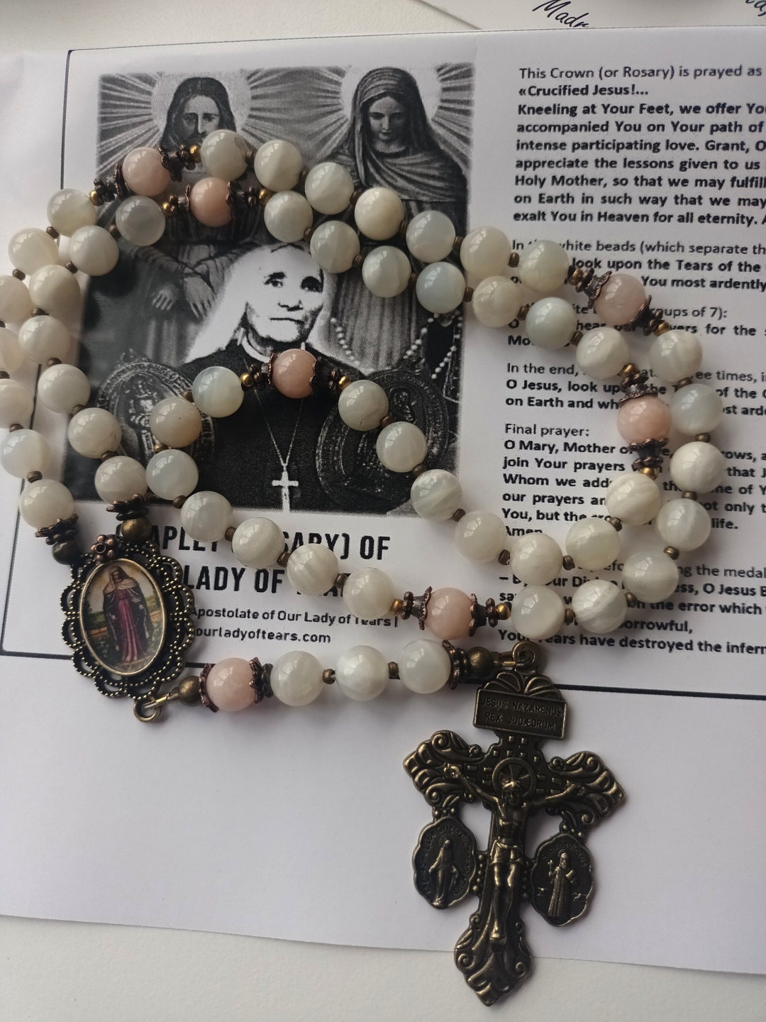 Chaplet Our Lady of Tears Catholic Rosary Chaplet Our Lady of Tears - Etsy