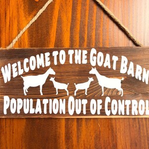 Goat Barn Sign - Etsy
