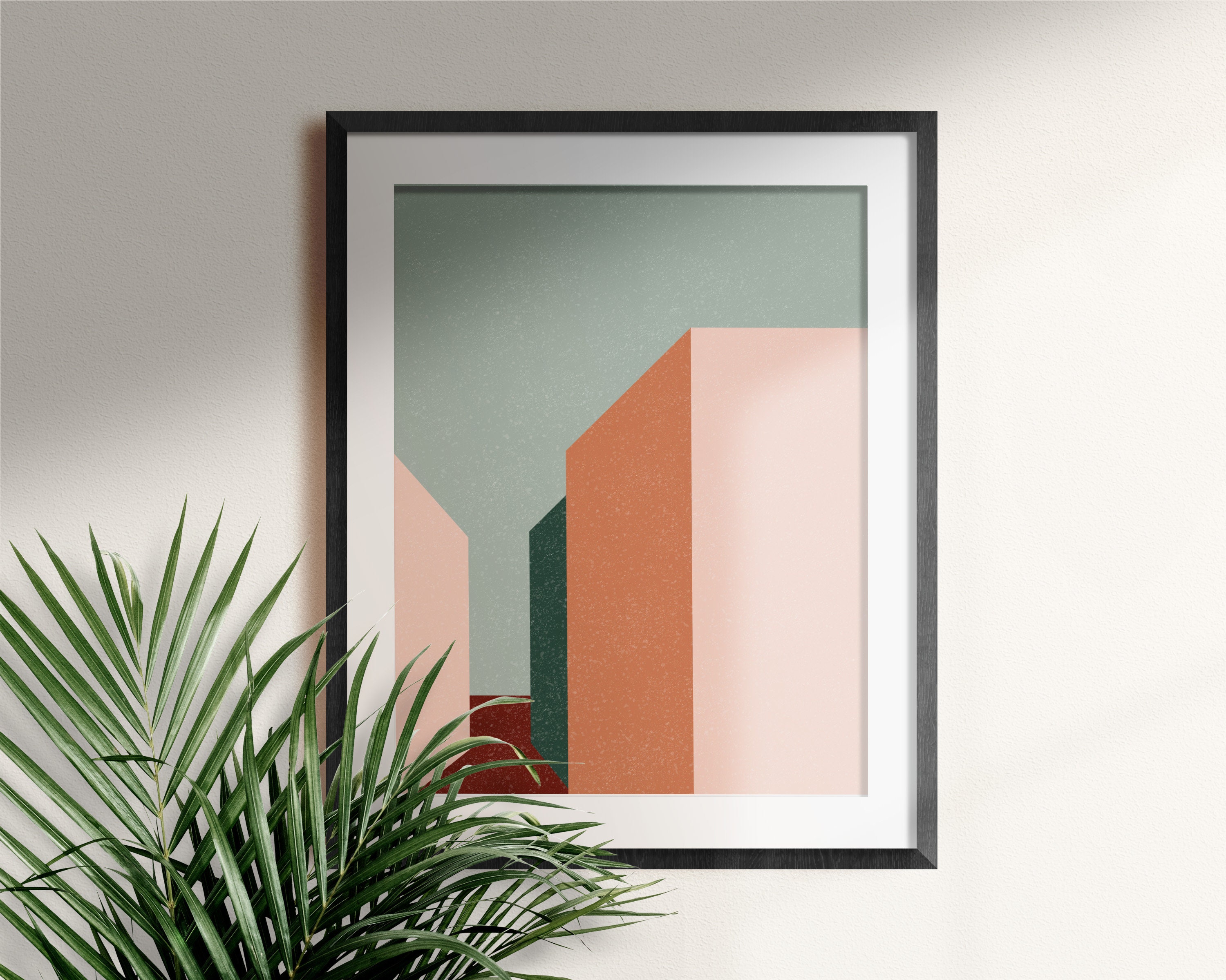 Minimal Abstract Architecture Print Modern Print Scandinavian Digital ...