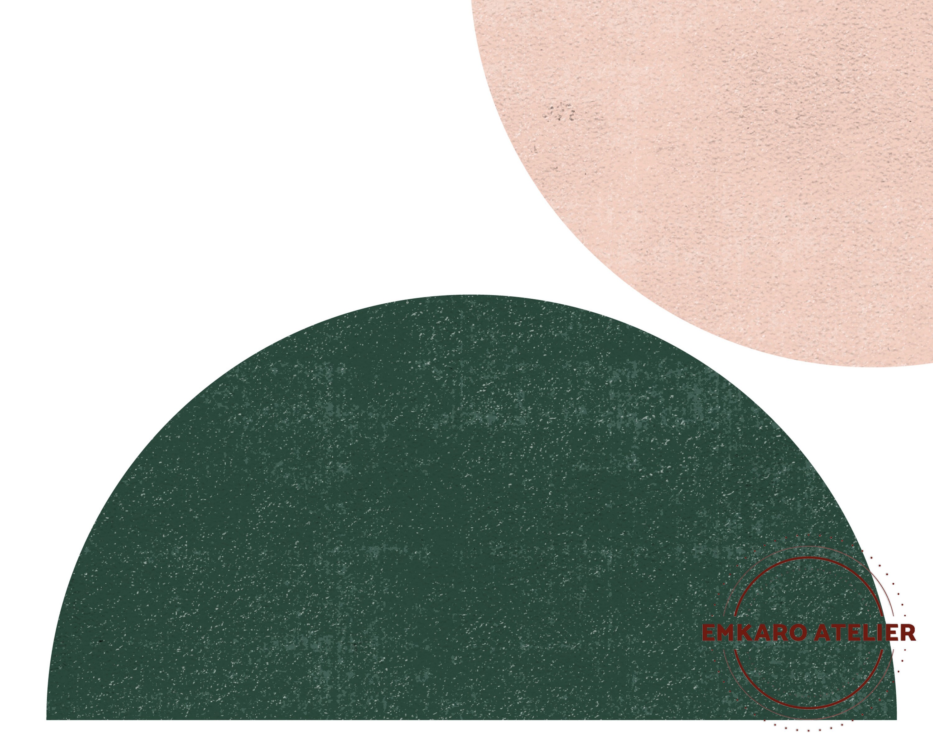 Warm Half Circle Printable Mid Century Modern Print Geometric | Etsy