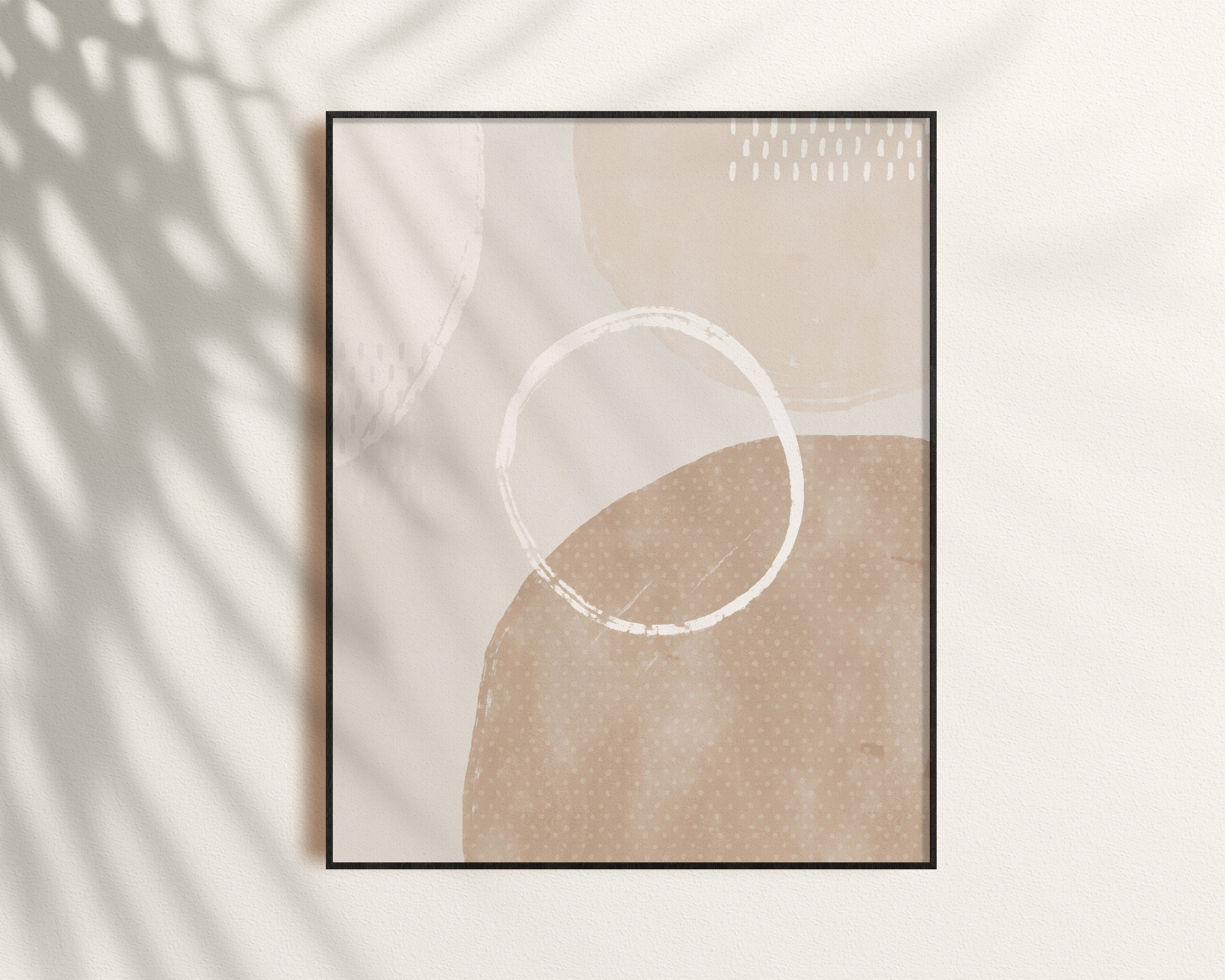 Abstract Beige SET of THREE Printable Beige Wall a Minimal - Etsy